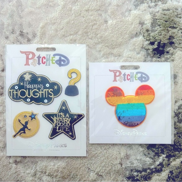 Disney | Accessories | Nwt Disney Parks Patched Removable Patches Hook ...